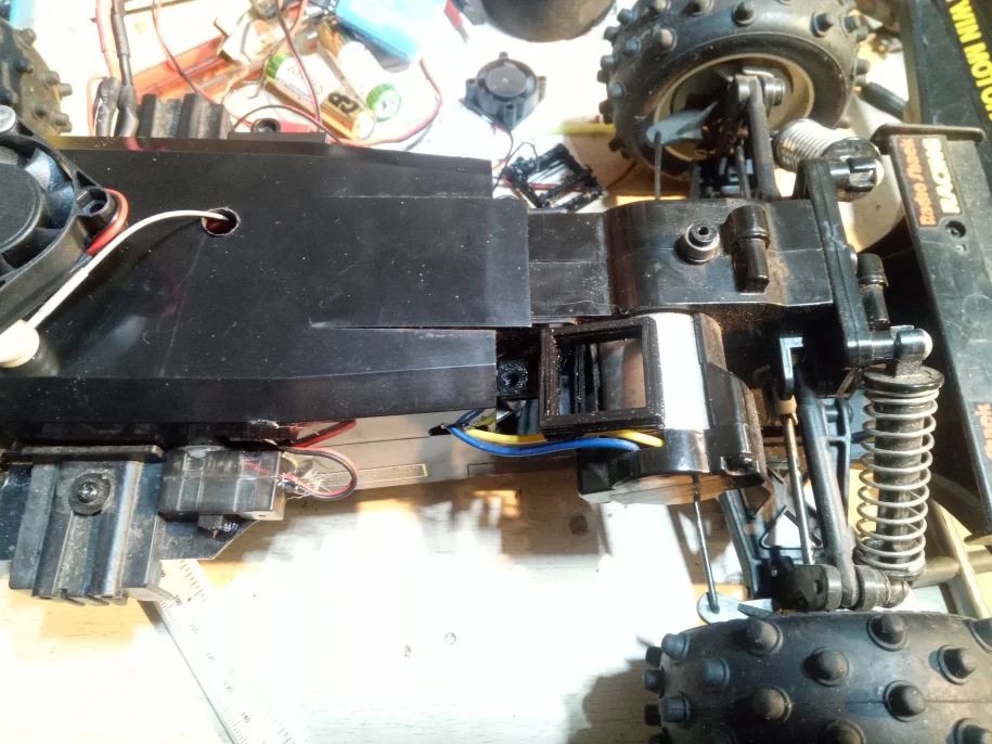 Motor fan mounts for the vintage Nikko Dictator 4WD